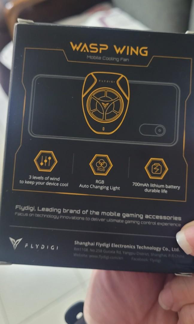 Oringal flydigi wasp wing mobile phone radiator hot physical cooling ...