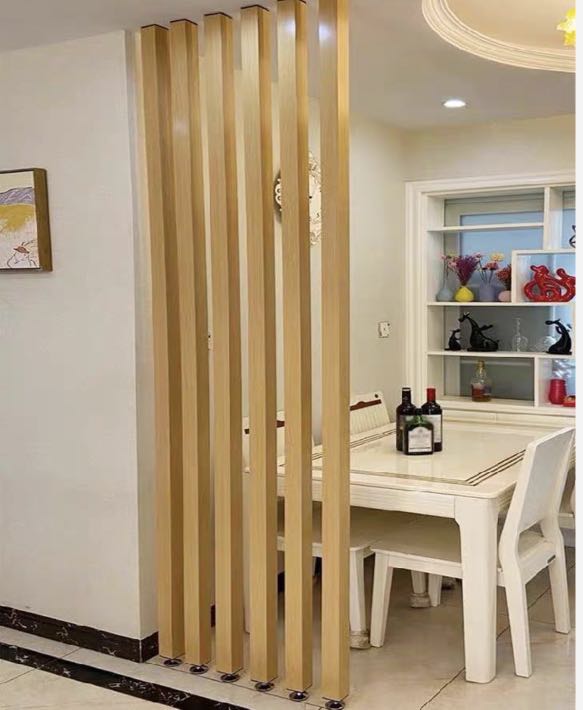 Perforated Screen Partion / Ecological Wood Pillars / Porch Grille ...