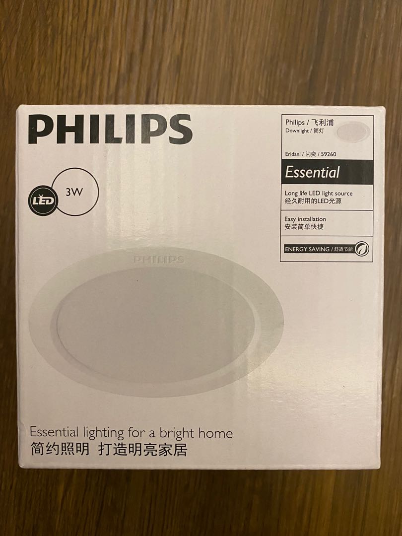 Philips 3W Downlight LED, Furniture & Home Living, Lighting & Fans ...