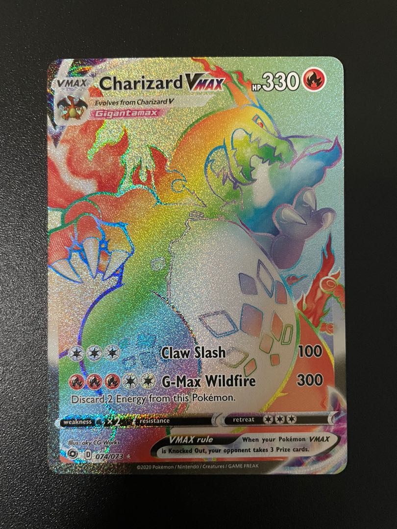Pokemon TCG Charizard VMAX - 074/073 - Hyper Rare Champion's Path ...