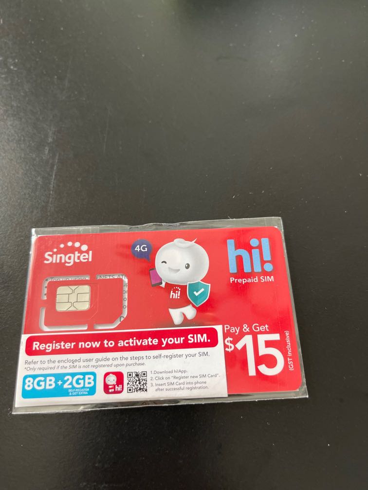 Prepaid SingTel card $15, Mobile Phones & Gadgets, Other Gadgets on ...