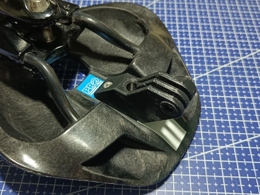 GoPro mount for Shimano PRO saddles 3D printed, Sports Equipment ...