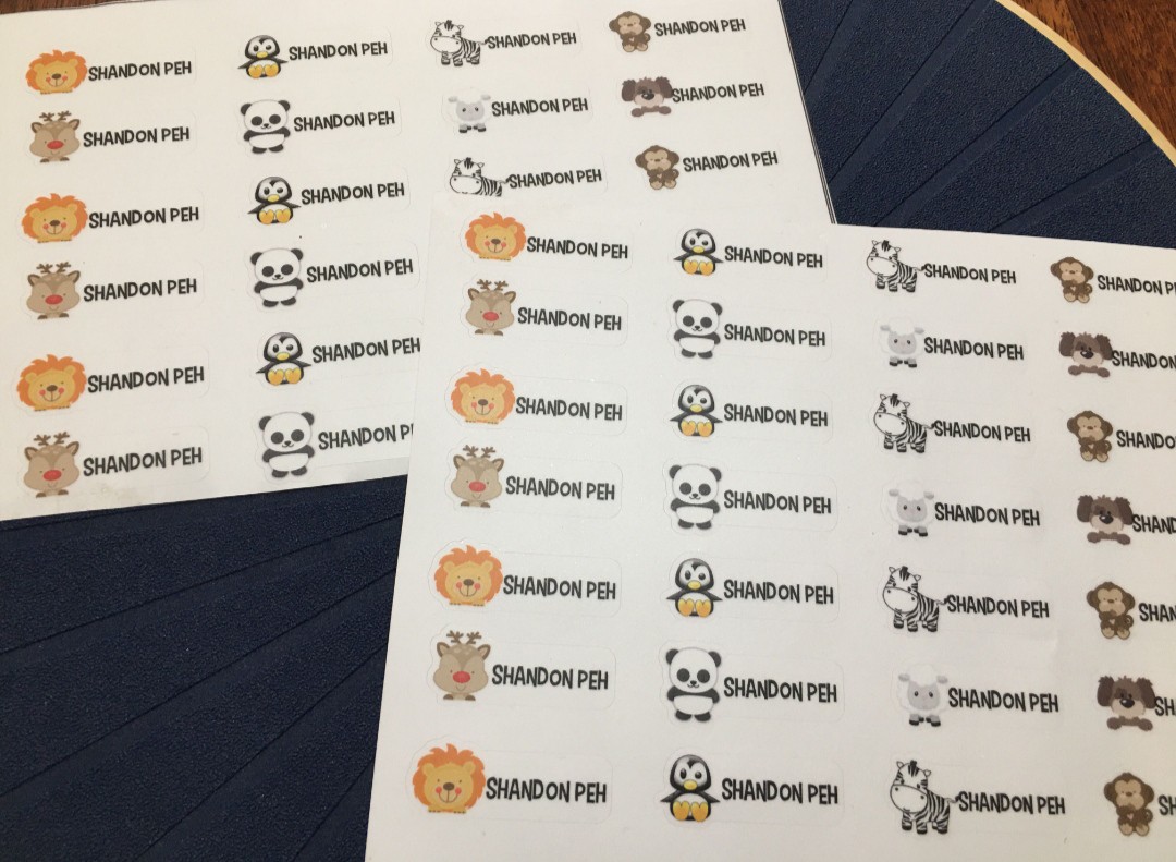 Sticker Label Name - Animals, Hobbies & Toys, Stationery & Craft ...
