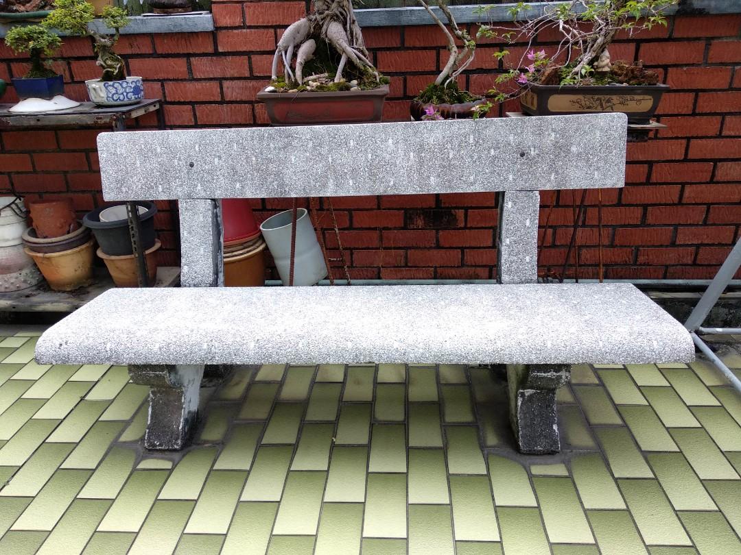 Vintage Stone Granite Bench, Furniture & Home Living, Outdoor Furniture ...