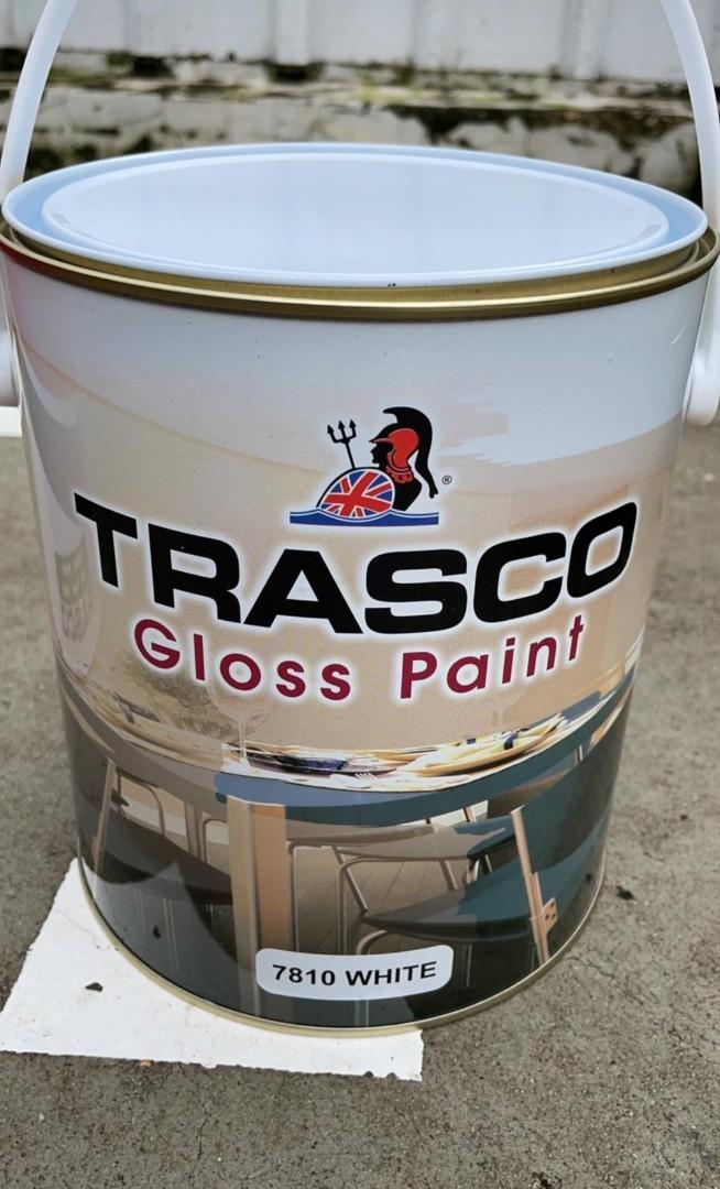 TRASCO 4 Litres Gloss Paint, Furniture & Home Living, Home Improvement ...