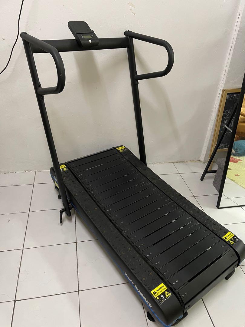 Treadmill Manual Motorless Snowfit Windrunner, Sports Equipment ...