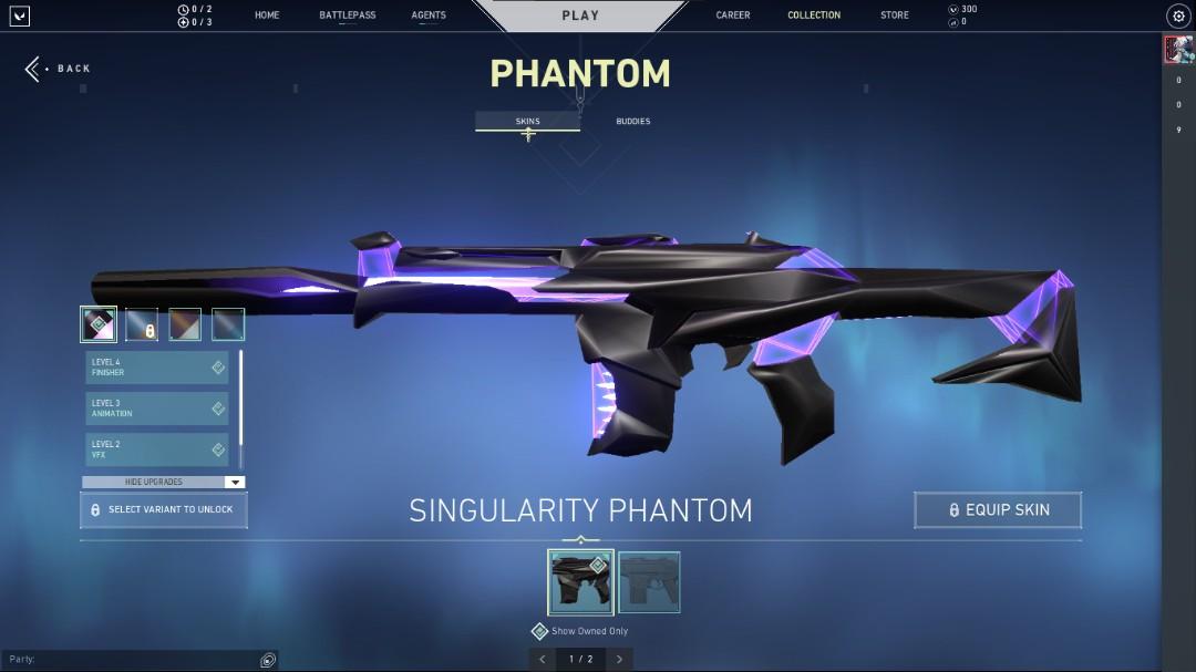 Valorant Silver 1 account Celestial fan Singularity phantom, Video ...