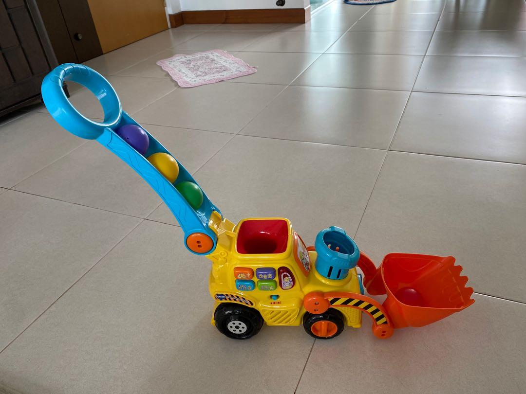 Vtech pop a ball push Digger Truck & bulldozer, Babies & Kids, Infant ...