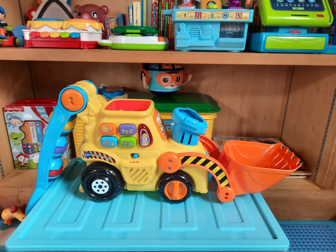 Vtech Pop & Push Digger with Balls, Babies & Kids, Infant Playtime on ...