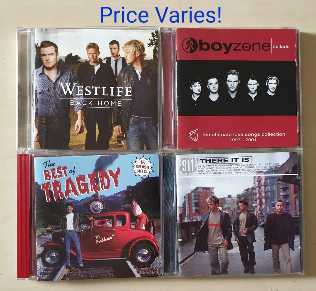 Westlife - Back Home, Boyzone - Ballads, The Ultimate Love Songs Collection 1993-2001 CD + VCD ...