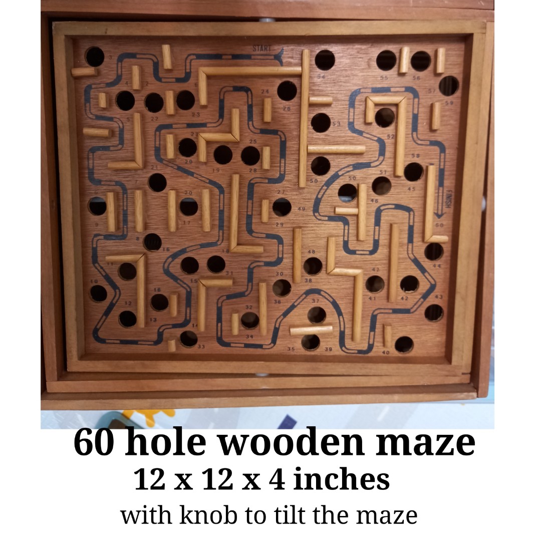 Wooden maze game, Hobbies & Toys, Toys & Games on Carousell