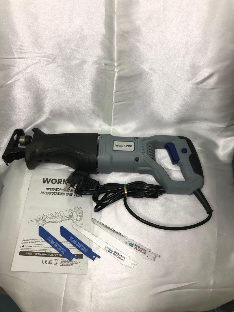 WORKPRO Reciprocating Saw 710W, Furniture & Home Living, Home ...