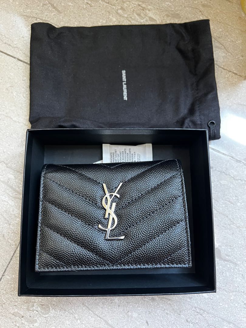 YSL Monogram Bifold Wallet, Men's Fashion, Watches & Accessories ...