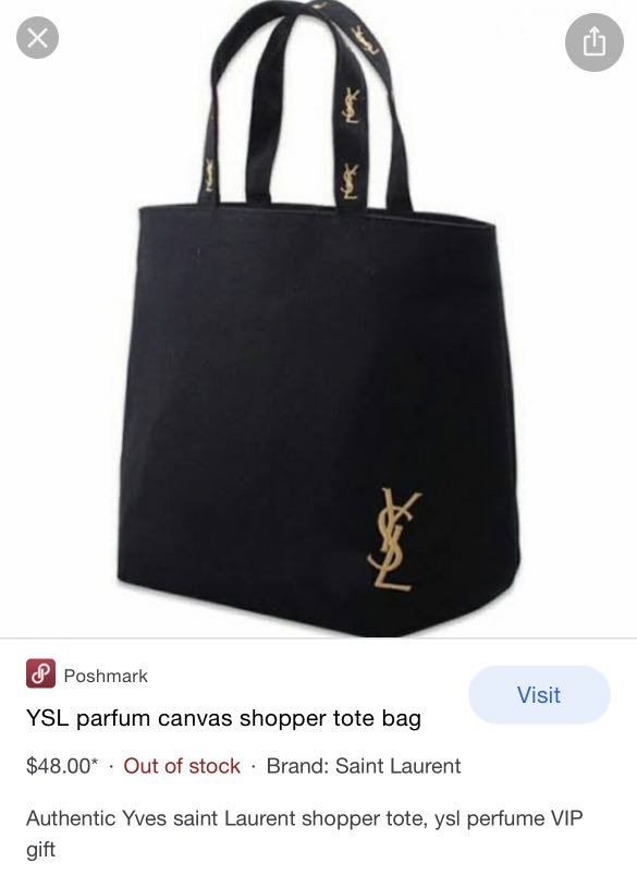 Ysl Parfum VIP tote bag, Luxury, Bags & Wallets on Carousell