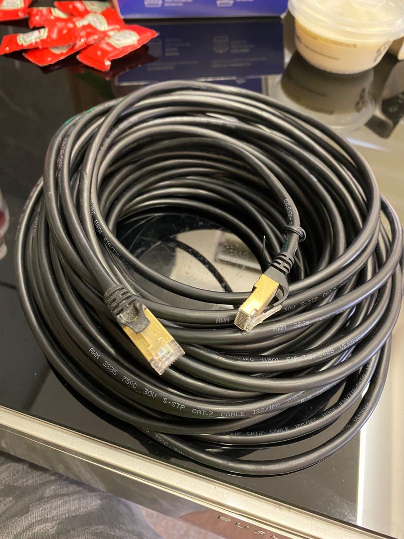 20m cat7 UTP cable, Computers & Tech, Parts & Accessories, Cables ...