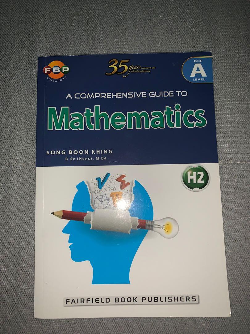 [A Level] A Comprehensive Guide to H2 Mathematics, Hobbies & Toys ...