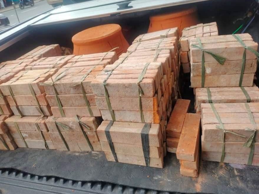 Antique Vigan bricks 1x2x8 inches, Furniture & Home Living, Home Decor ...