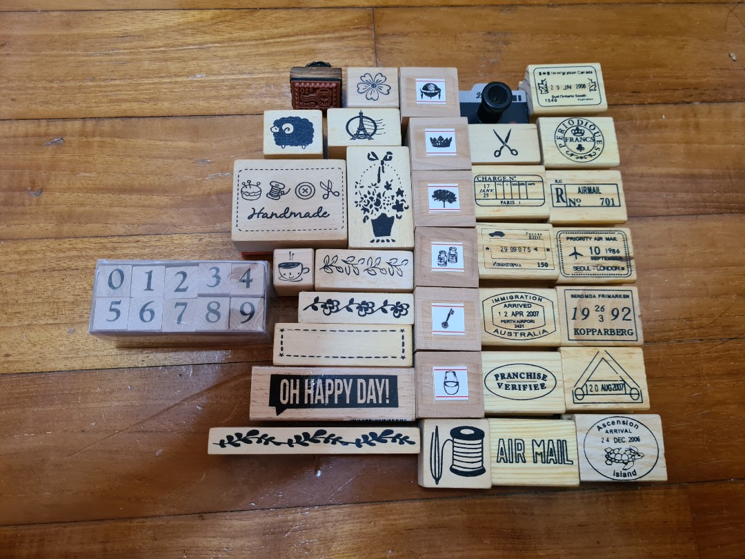 Assorted Rubber Stamps, Hobbies & Toys, Stationery & Craft, Other ...