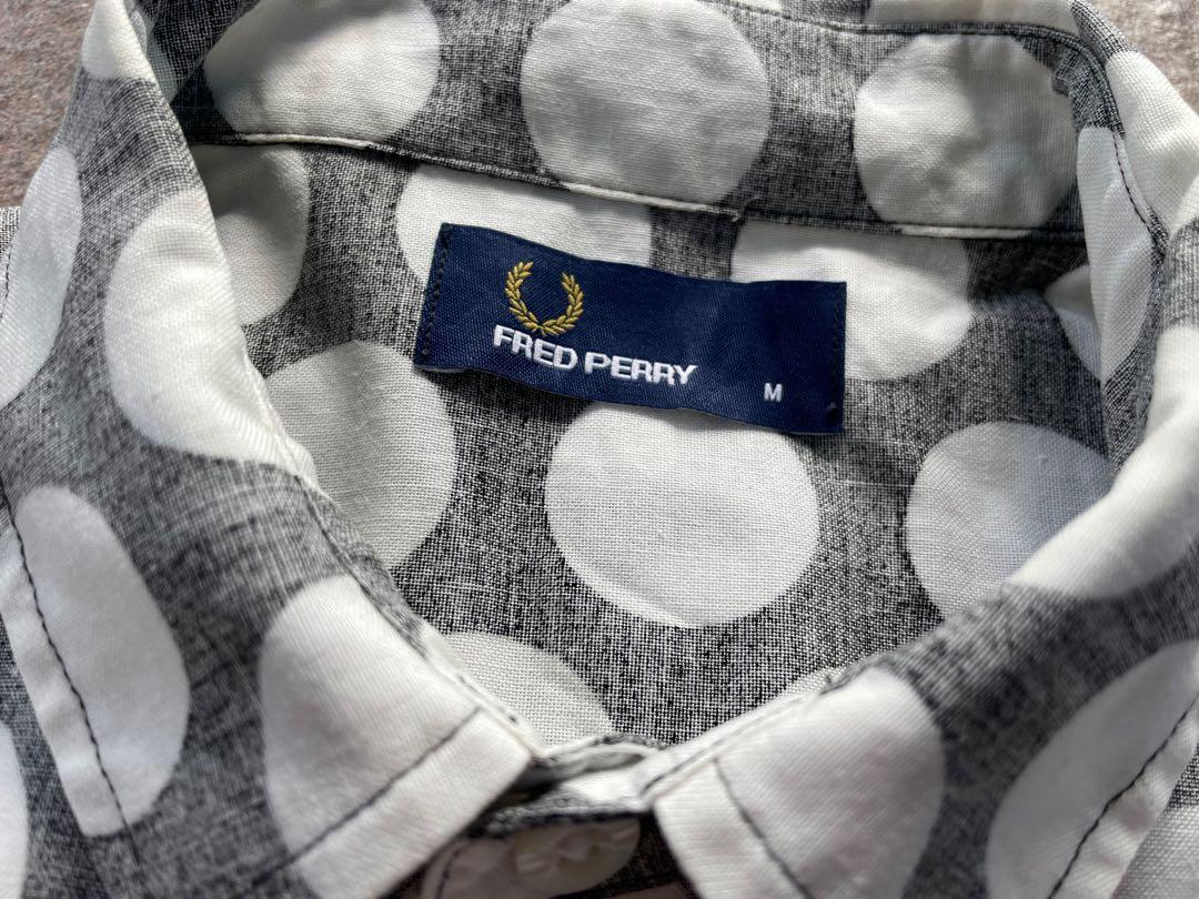 Authentic fred perry dot shirt made in japan, Men's Fashion, Tops ...