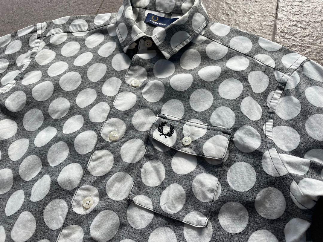 Authentic fred perry dot shirt made in japan, Men's Fashion, Tops ...