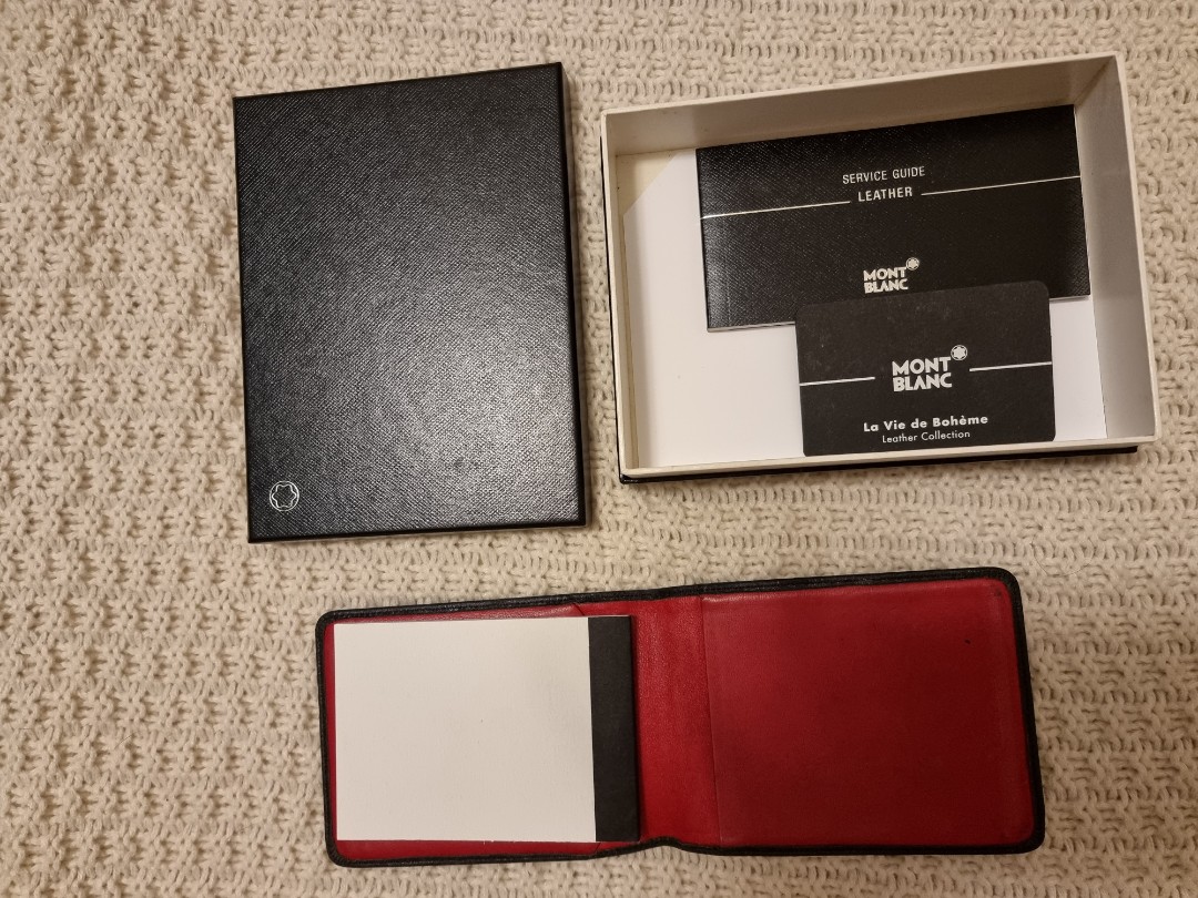 Authentoc Mont Blanc leather note pad, Men's Fashion, Watches ...
