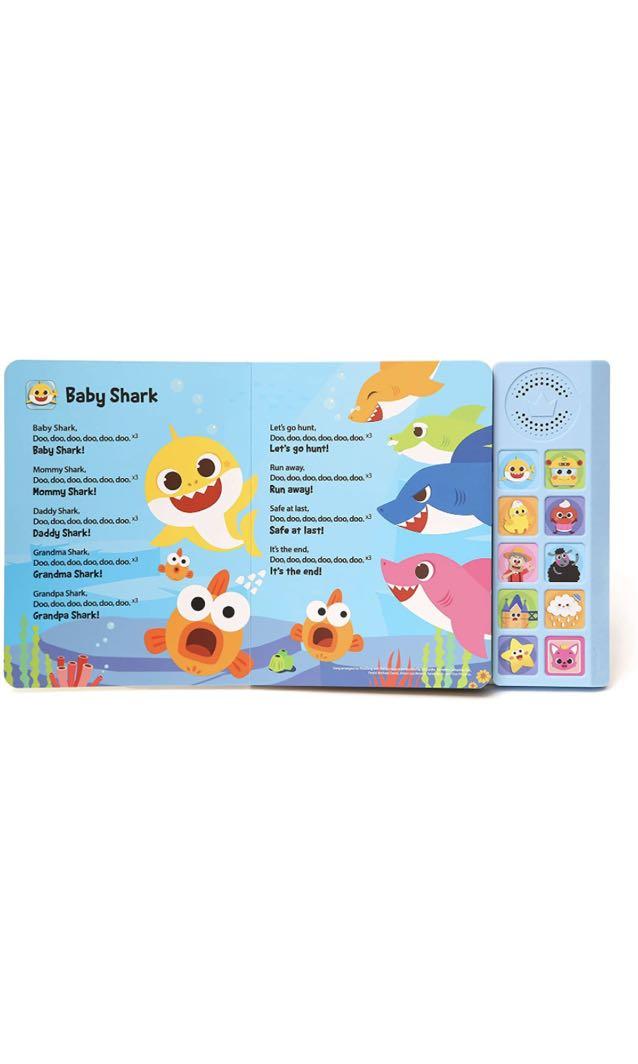 Baby shark Sound Book, 兒童＆孕婦用品, 嬰兒玩具 - Carousell