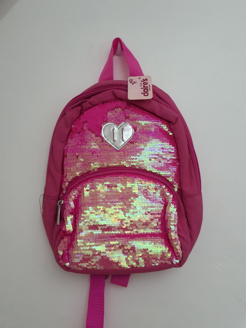 Pink Flip Sequence Mini Backpack for kids, Women's Fashion, Bags ...