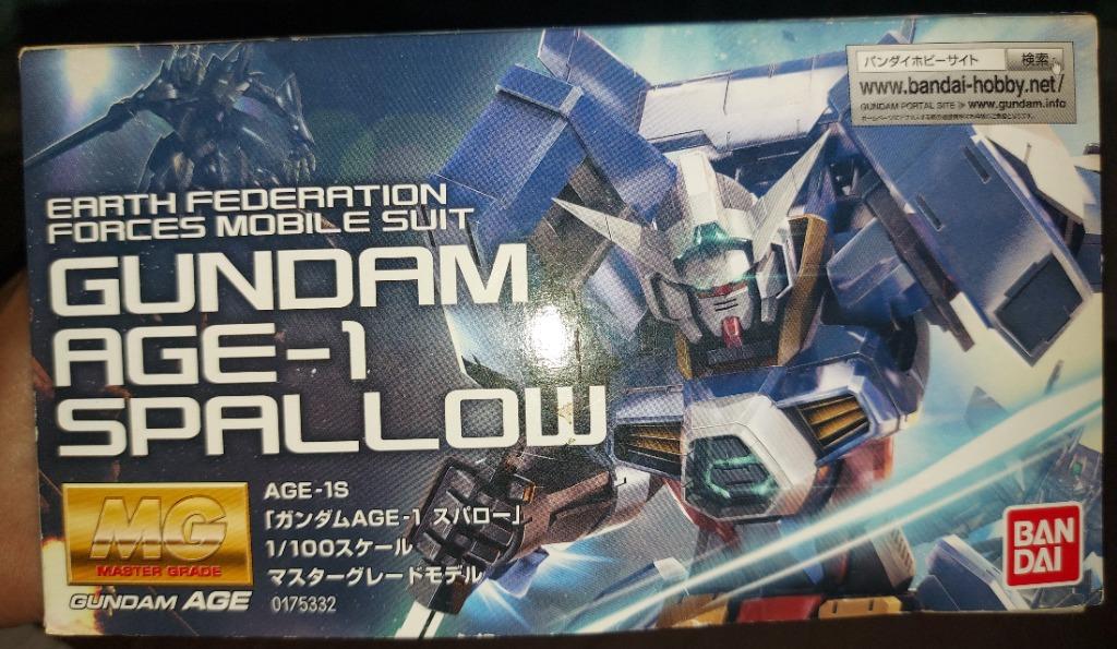 Bandai Gundam AGE-1 Spallow Mobile Suit Model Kit 1/100 Master Grade ...
