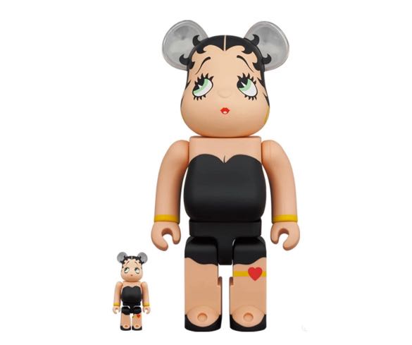 Bearbrick BEARBRICK Betty Boop Black 400% +100%, Hobbies & Toys, Toys ...