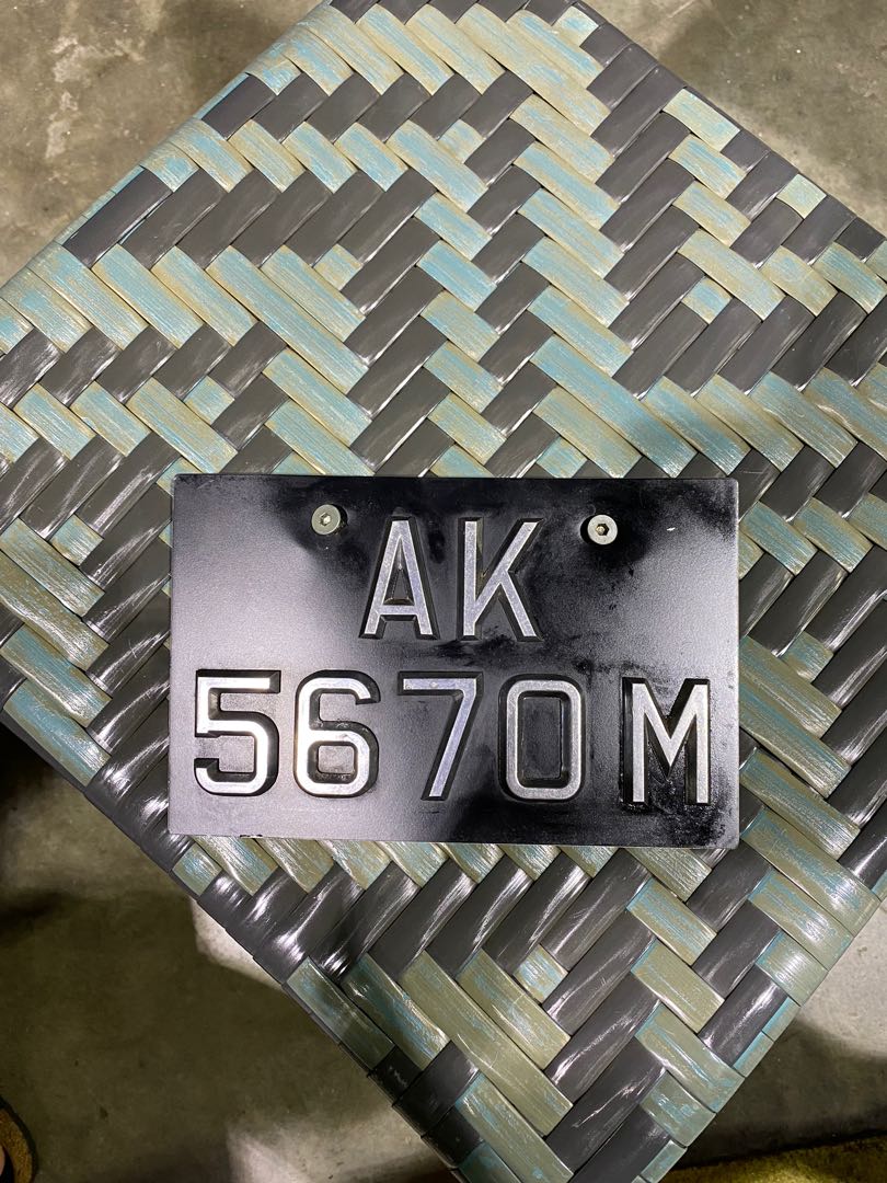 Bike motorcycle Plate number / Vehicle Registration Number (VRN ...