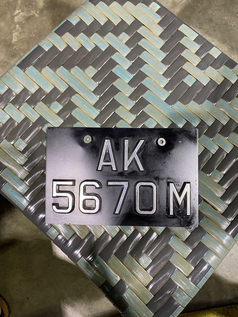 Bike motorcycle Plate number / Vehicle Registration Number (VRN ...