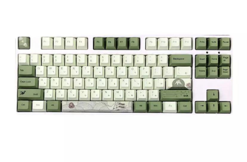 Brand New Matcha Theme Keycaps, Computers & Tech, Parts & Accessories ...