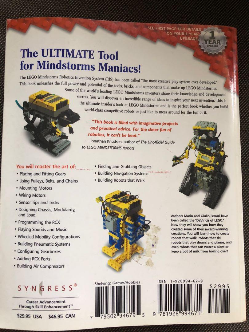 BUILDING ROBOTS WITH LEGO MINDSTORMS BOOK, Hobbies & Toys, Toys & Games ...