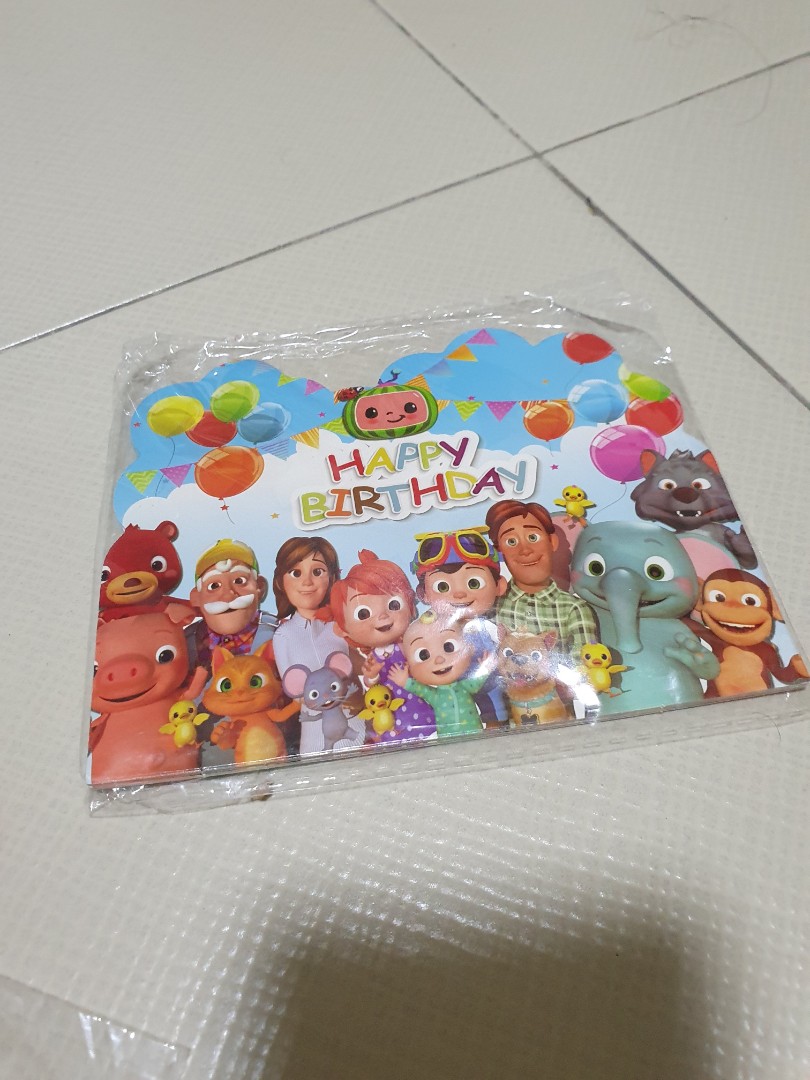 Cocomelon - Happy Birthday invitations, Hobbies & Toys, Stationery ...