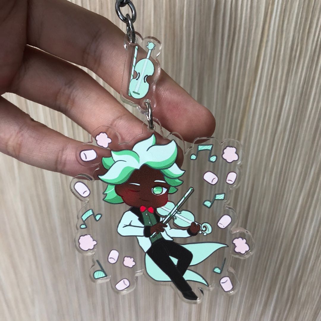 Cookie Run Kingdom Keychain - Mint Choco Cookie, Hobbies & Toys ...