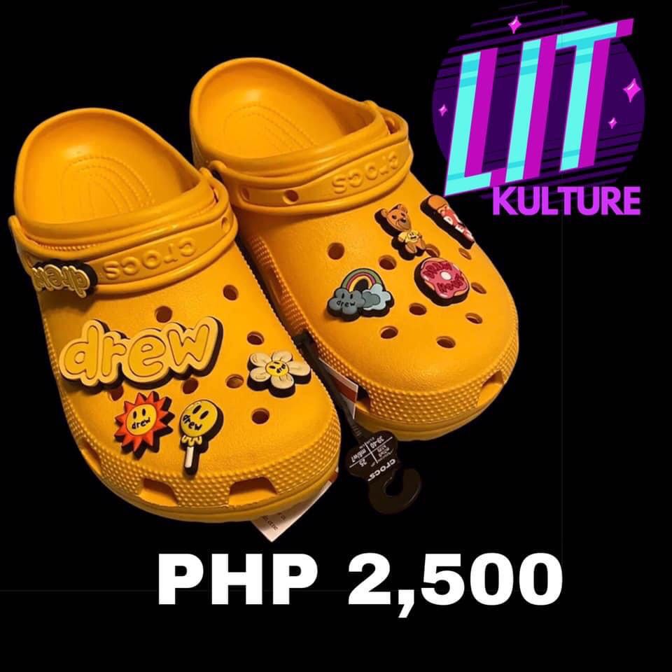 CROCS x DREW HOUSE YELLOW, Men's Fashion, Footwear, Slippers & Slides ...