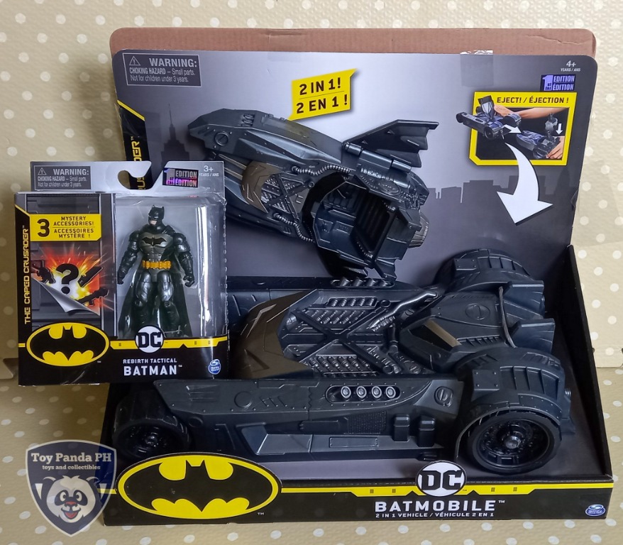 DC Batmobile (2-in-1 Vehicle) and Rebirth Tactical Batman 1st Edition ...