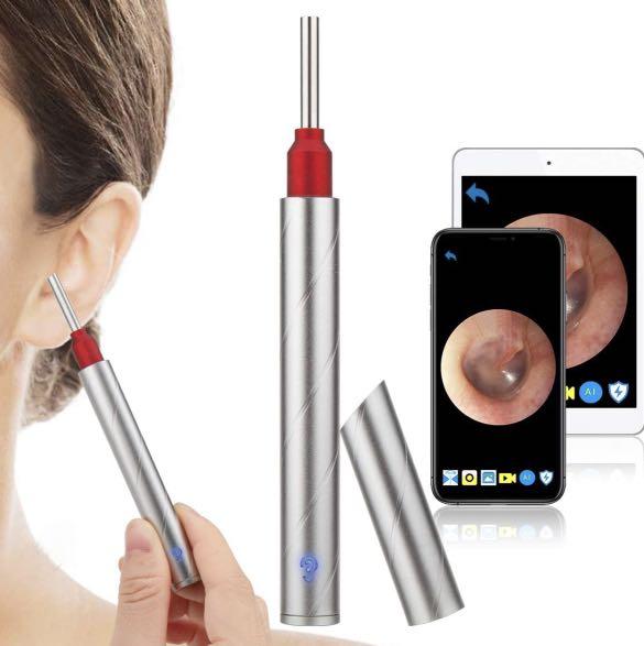Ear Wax Removal,Wireless Otoscope Earwax Removal Tool 1080P HD WiFi Ear ...