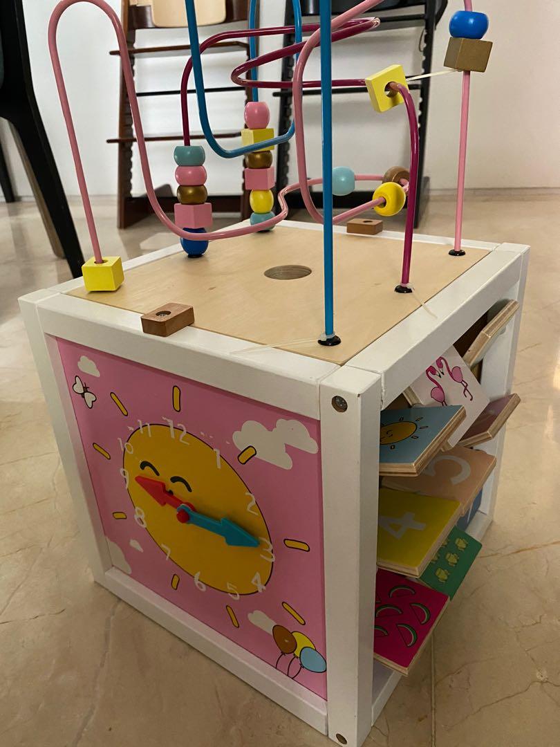 ELC giant wooden activity cube, Babies & Kids, Infant Playtime on Carousell