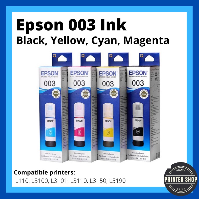 Epson 003 Ink Original & Brand New, Computers & Tech, Printers ...