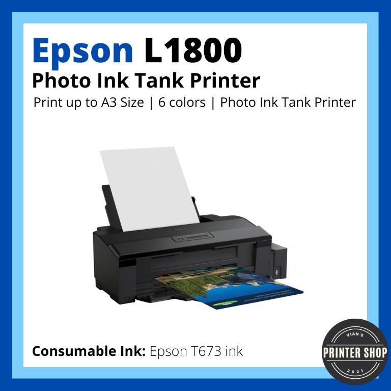 Epson Ecotank L1800 Photo Ink Tank Printer | Brand New, Computers ...