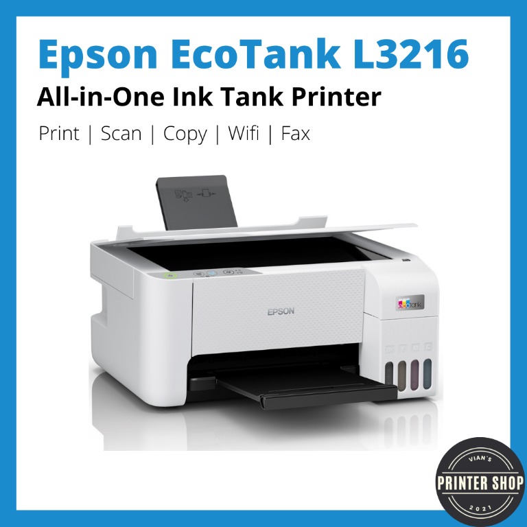 Epson EcoTank L3216 A4 All-in-One Ink Tank Printer, Computers & Tech, Printers, Scanners ...