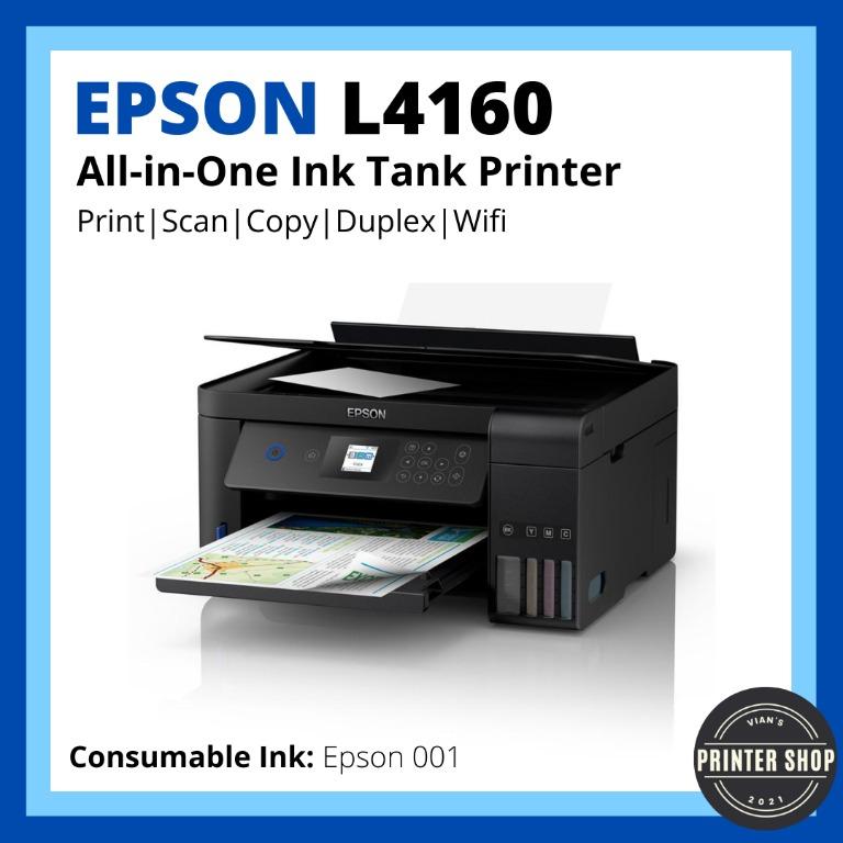 Epson L4160 Wi-Fi Duplex All-in-One Ink Tank Printer, Computers & Tech ...
