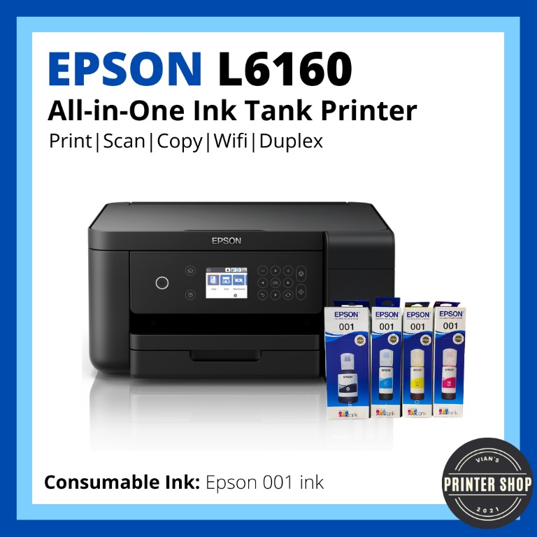 Epson L6160 Wi-Fi Duplex All-in-One Ink Tank Printer, Computers & Tech ...
