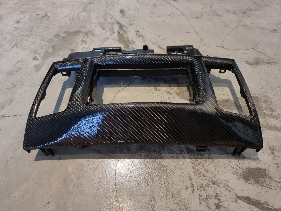 Evo X / Lancer Ex Infotainment Panel Carbon Fiber, Car Accessories ...