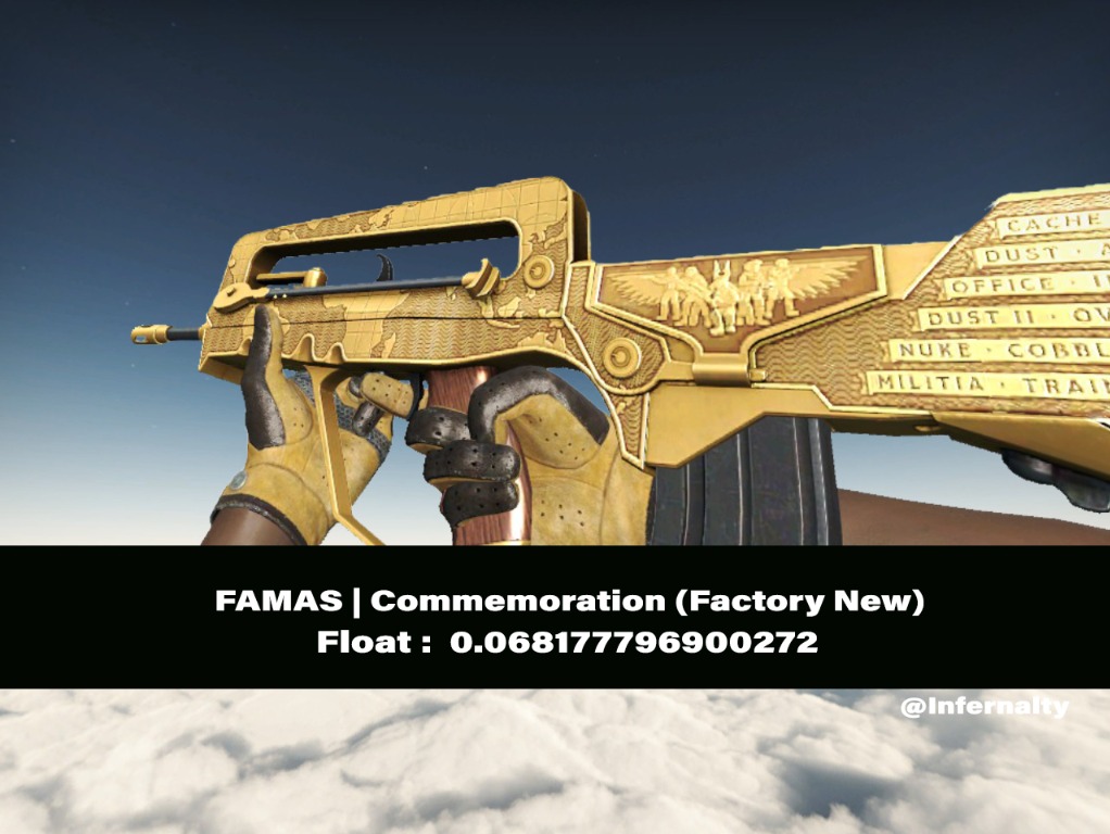 Famas Commemoration FN CSGO SKINS KNIVES, Video Gaming, Gaming ...