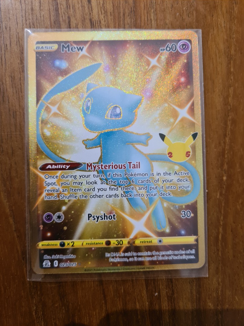 Celebrations Golden Mew (Secret) 025/025, Hobbies & Toys, Toys & Games ...