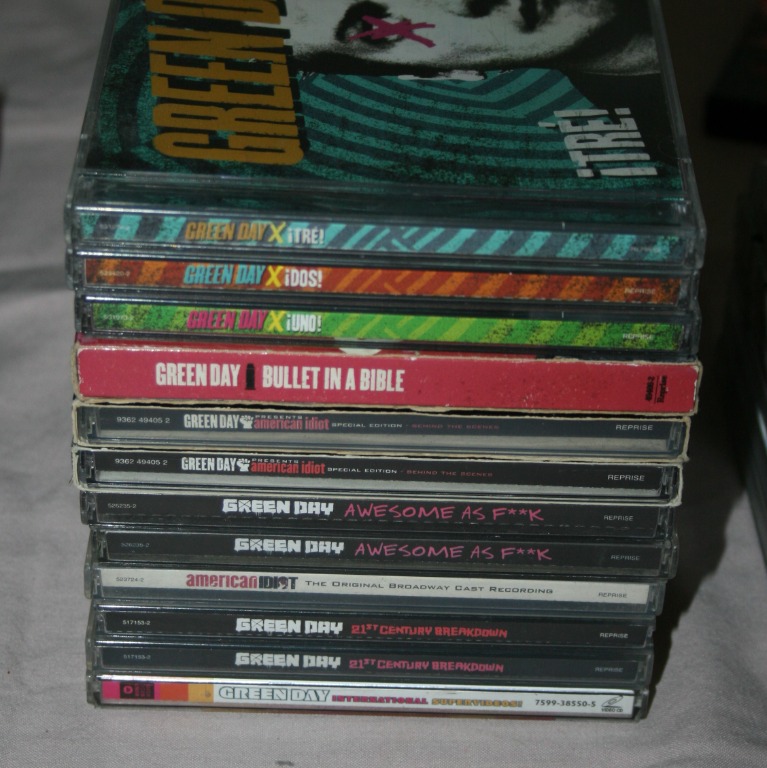 Green Day CD and DVD collection, Audio, Portable Music Players on Carousell