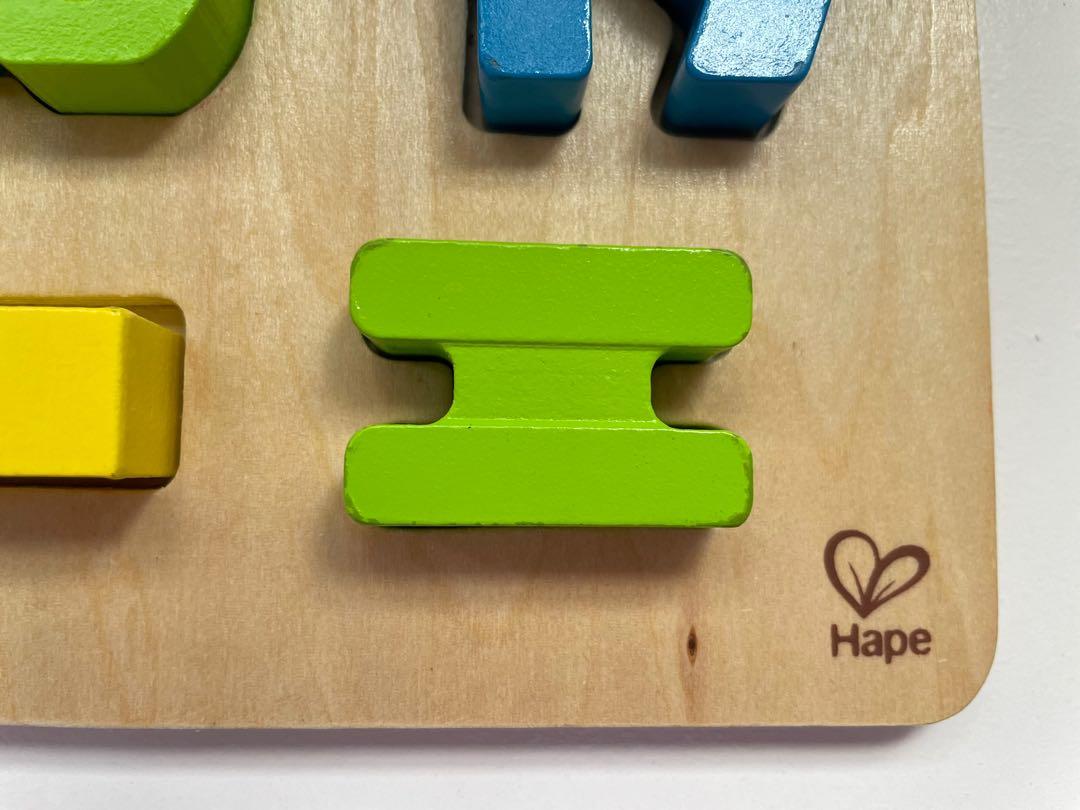 Hape Number Letter & Alphabet Puzzle, Babies & Kids, Infant Playtime on ...