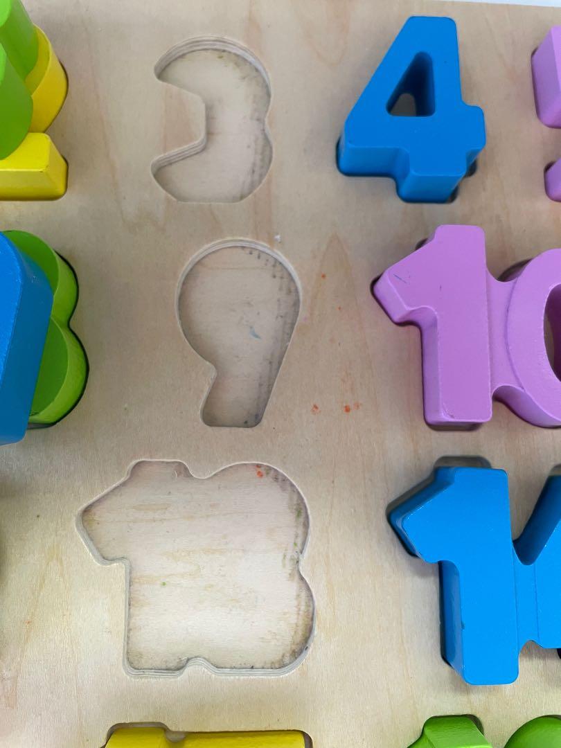 Hape Number Letter & Alphabet Puzzle, Babies & Kids, Infant Playtime on ...